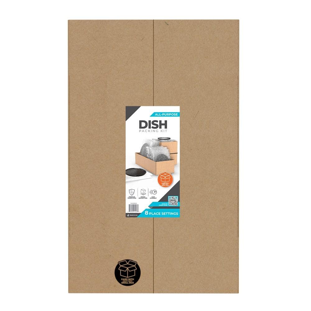 Pratt Retail Specialties Dish Packing Kit for Kitchen, holds 16 Dishes ...