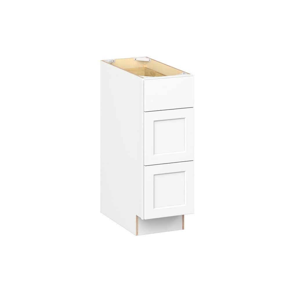 J COLLECTION Emerson Pure White Base 3 drawer Ready to Assemble Kitchen ...