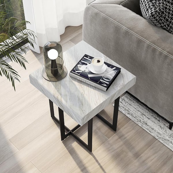 Silver and marble side table store