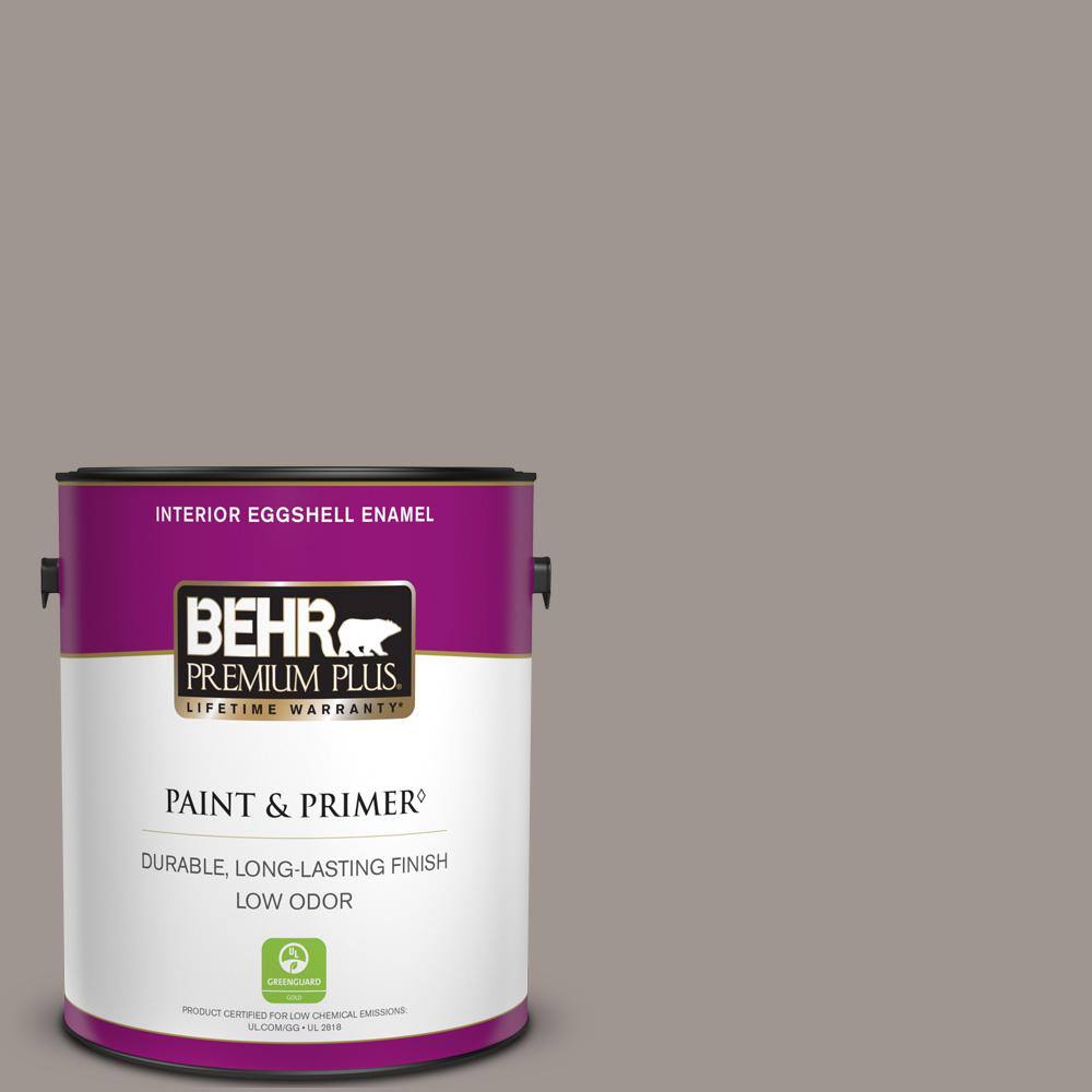 BEHR PREMIUM PLUS 1 gal. #790B-4 Puddle Eggshell Enamel Low Odor ...