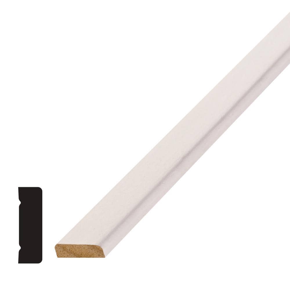 HOUSE OF FARA 7/16 in. D x 1-3/8 in. W x 99 in. L Primed Pine Wood PFJ ...