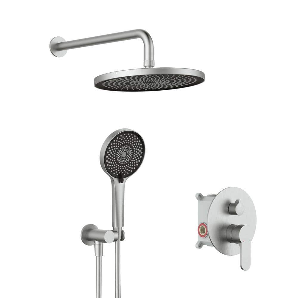 Fapully Single Handle 2-Spray Shower Faucet 1.8 GPM with Drip Free ...