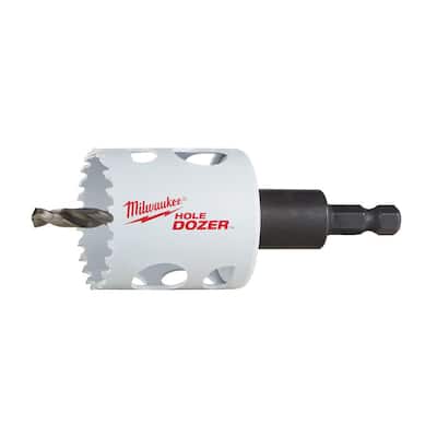 Milwaukee 2 in. Hole Dozer Bi-Metal Hole Saw with 3/8 in. Arbor & Pilot Bit 49-56-9667