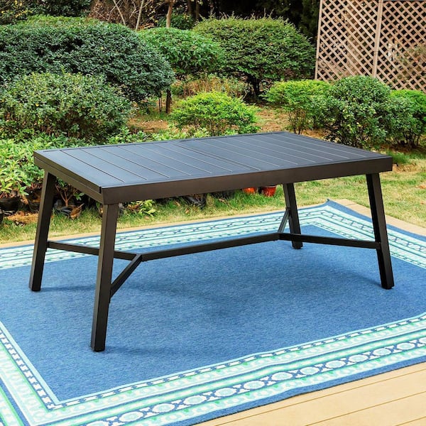 Coral coast harlowton steel slat patio dining table store