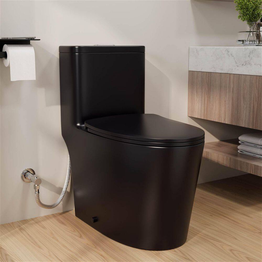 GIVING TREE 1-Piece 1.0/1.28 GPF High Efficiency Dual Flush Elongated ...