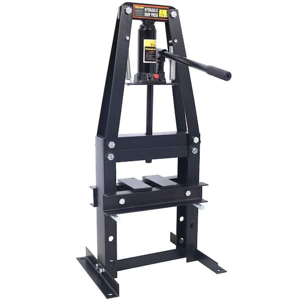 Miscool Ami 6 Ton Hydraulic A-Frame Shop Press with Press Plates Black ...