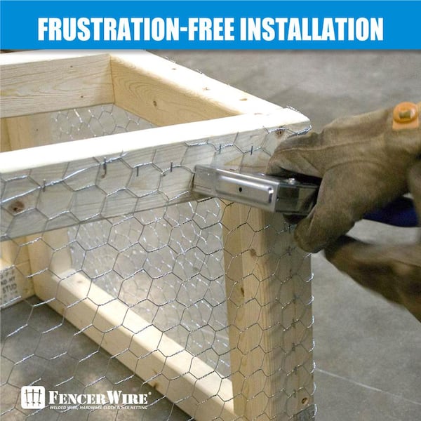 Fencer Wire 6 ft. x 150 ft. 20-Gauge Poultry Netting with 1 in. Mesh ...