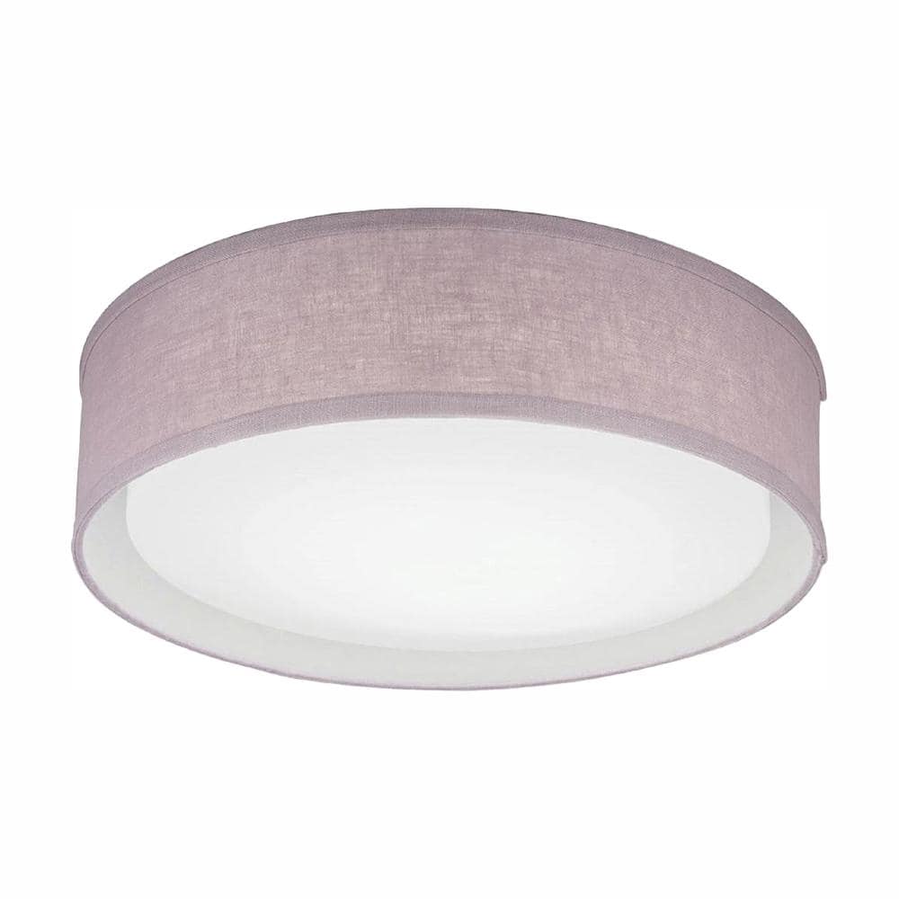 Lithonia Lighting Aberdale 16 in. Lilac LED Linen Flush Mount FMABFL 16 ...