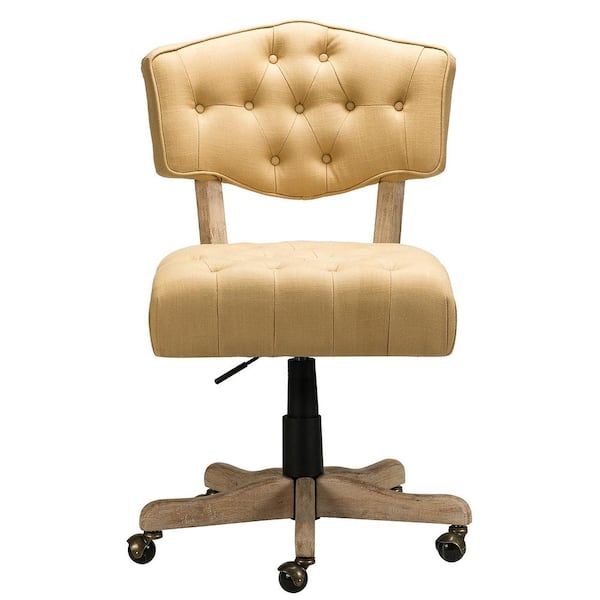 JAYDEN CREATION Camila Yellow Swivel Task Chair-OFM0007-YELLOW - The ...