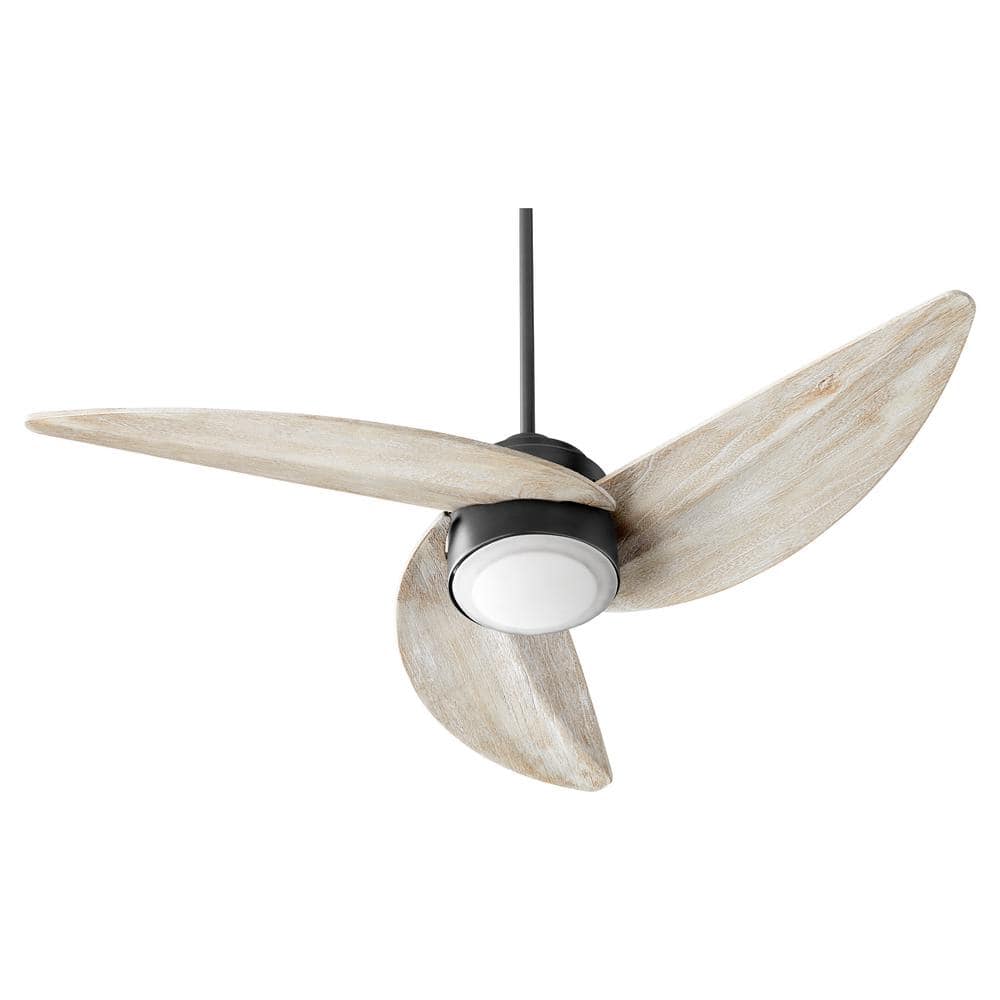 Quorum INTERNATIONAL Trinity 52 in. Indoor Black Ceiling Fan with Wall ...
