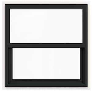 JELD-WEN 36 in. x 36 in. V-4500 Series Bronze FiniShield Single-Hung ...