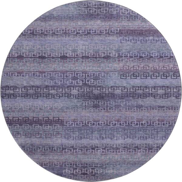 Addison Rugs Mayfield Premium Machine Washable Abstract AMF2029 Plum 8 ...