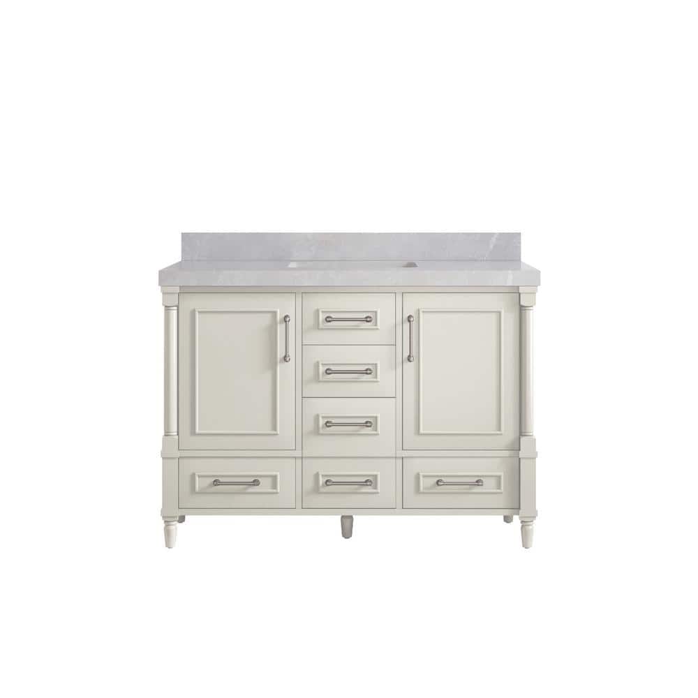 Willow Collections Hudson 48 in. Single Sink Freestanding Alabaster ...