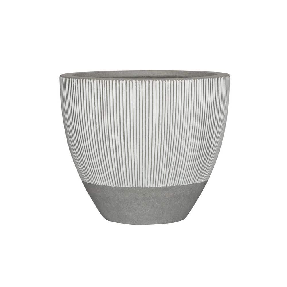 PotteryPots 20 in. W Jesslyn S, Modern Geometrically Shaped Ficonstone ...