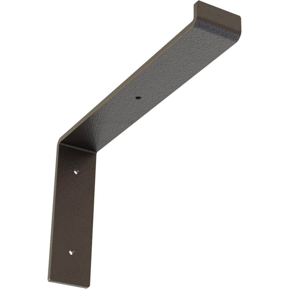 Ekena Millwork 2 in. x 7 3/4 in. x 12 in. Hammered Dark Bronze Steel ...