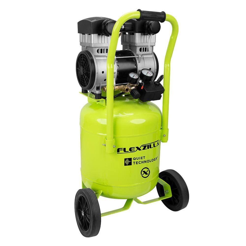 Flexzilla 10 Gal. 2 HP Portable Electric Air Compressor with Quiet ...