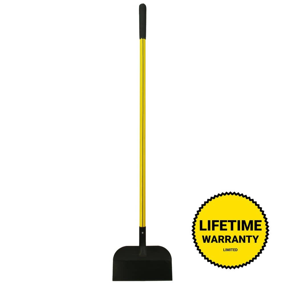 Nupla 54 in. Fiberglass Handle Multi-Purpose Steel Scraper Shovel with ...