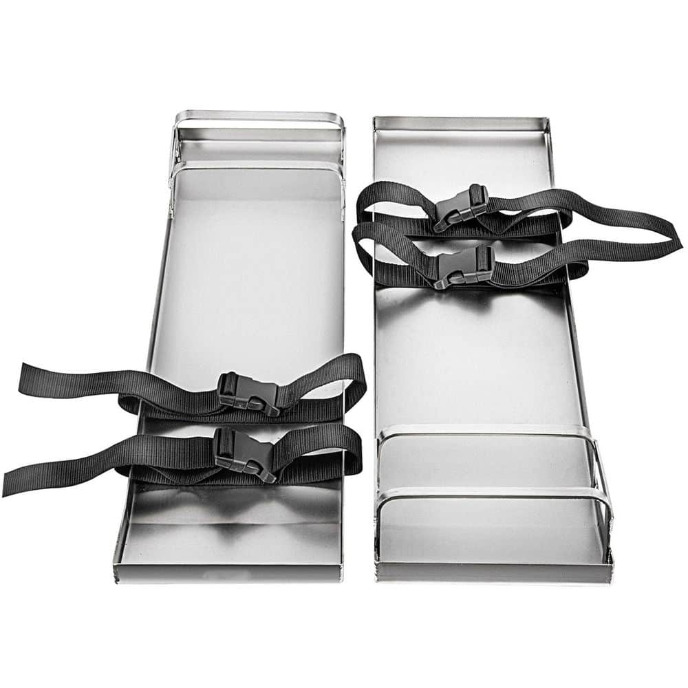 SKYSHALO 30 x 8 in. Concrete Knee Boards, Stainless Steel Sliders with ...