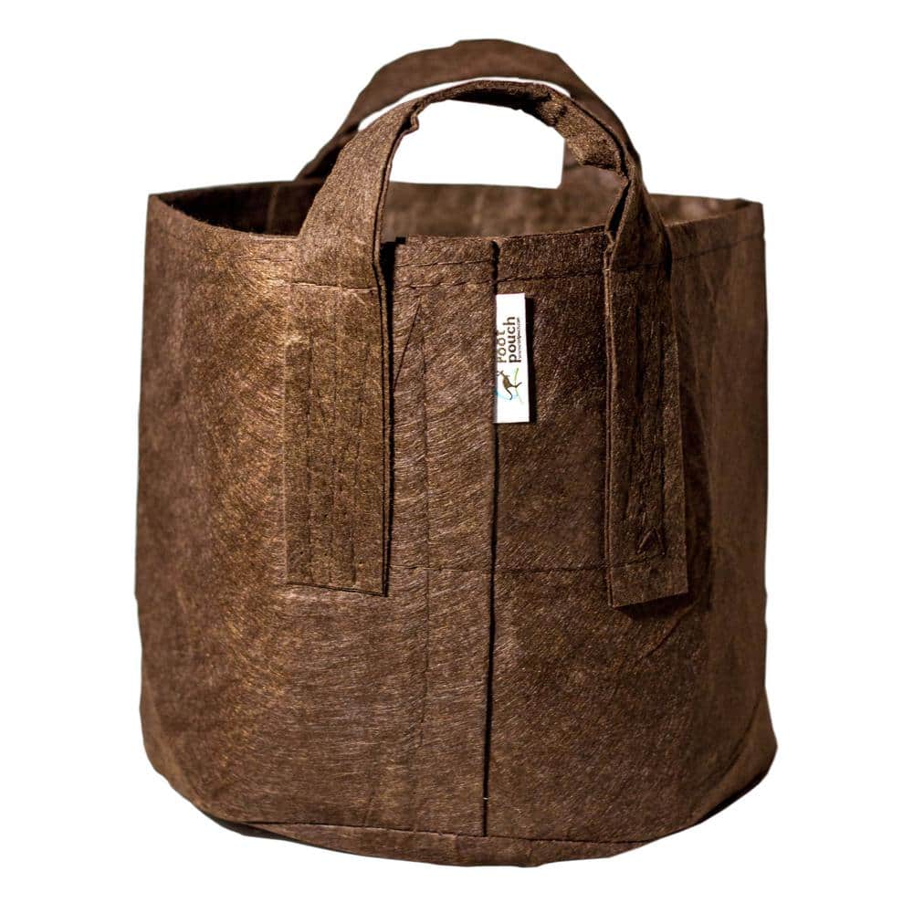 Root Pouch 3 Gal. Boxer Brown Breathable Fabric Planting Containers and ...