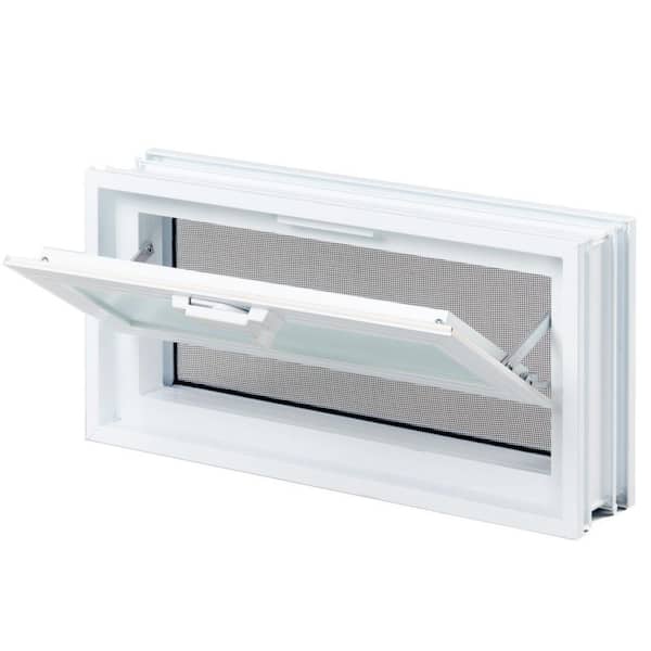 Clearly Secure 3 in. Thick Series 18 in. x 8 in. x 3 in. Hopper Vent ...