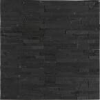 EMSER TILE Slate Cream Gold 6 in. x 24 in. Stacked Quartzite Wall Tile ...