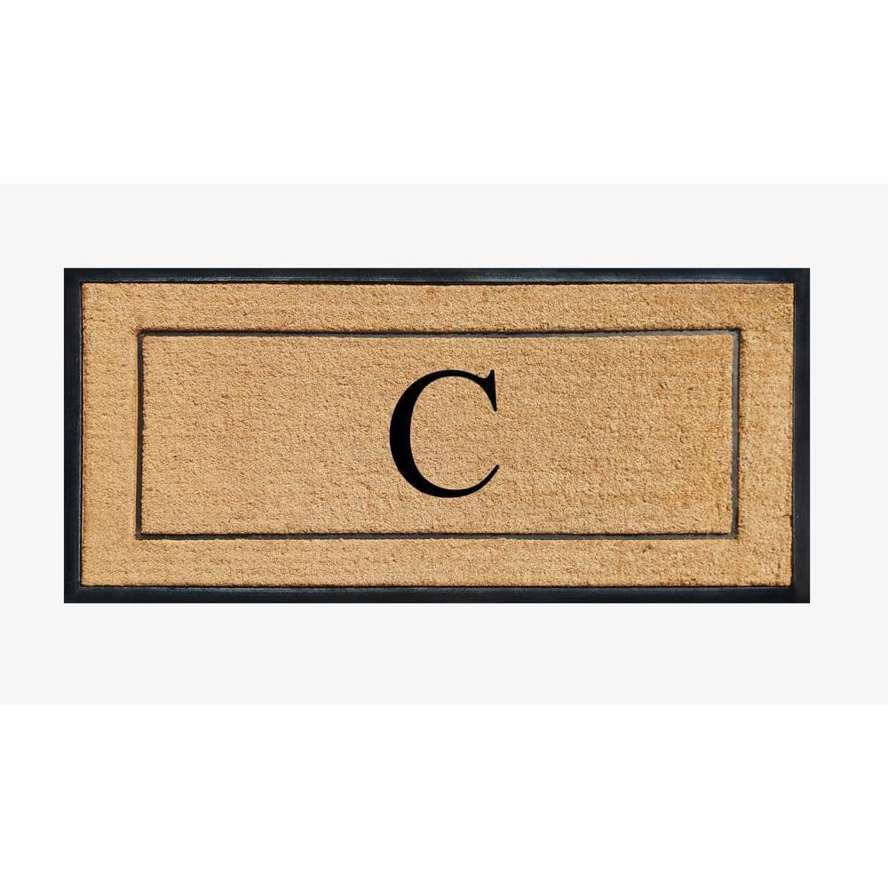 A1 Home Collections A1HC Picture Frame Black/Beige 30 in. x 60 in. Coir ...