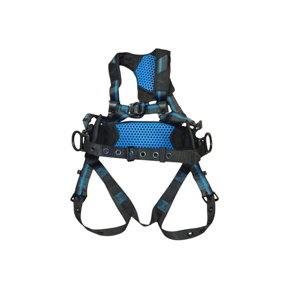 KIWDZFU XS/S Fall Protection Full Body Safety Harness with Support Belt ...