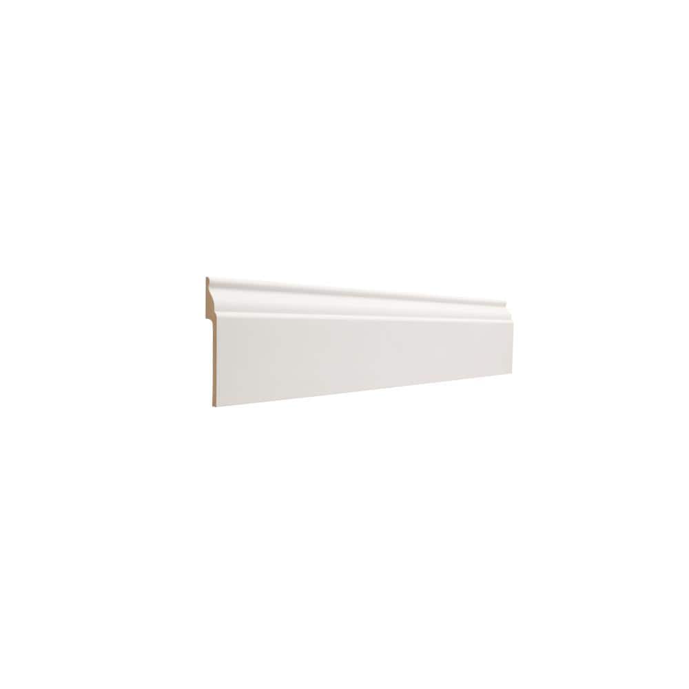 Ornamental Mouldings .875 in. D x 7-1/2 in. W x 94 in. L Primed MDF ...