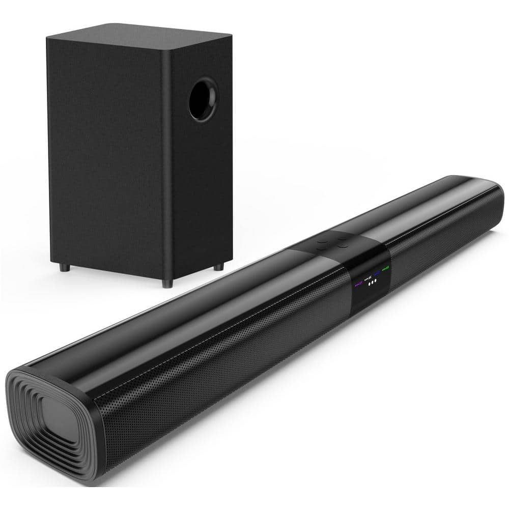 Vrbgify 100W 24 in. Bluetooth Sound Bar Surround Sound System with 5.25 ...