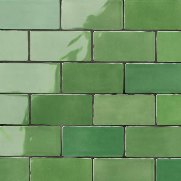 Merola Tile Viva Aloe 3 in. x 6 in. Ceramic Wall Tile (4.16 sq. ft ...
