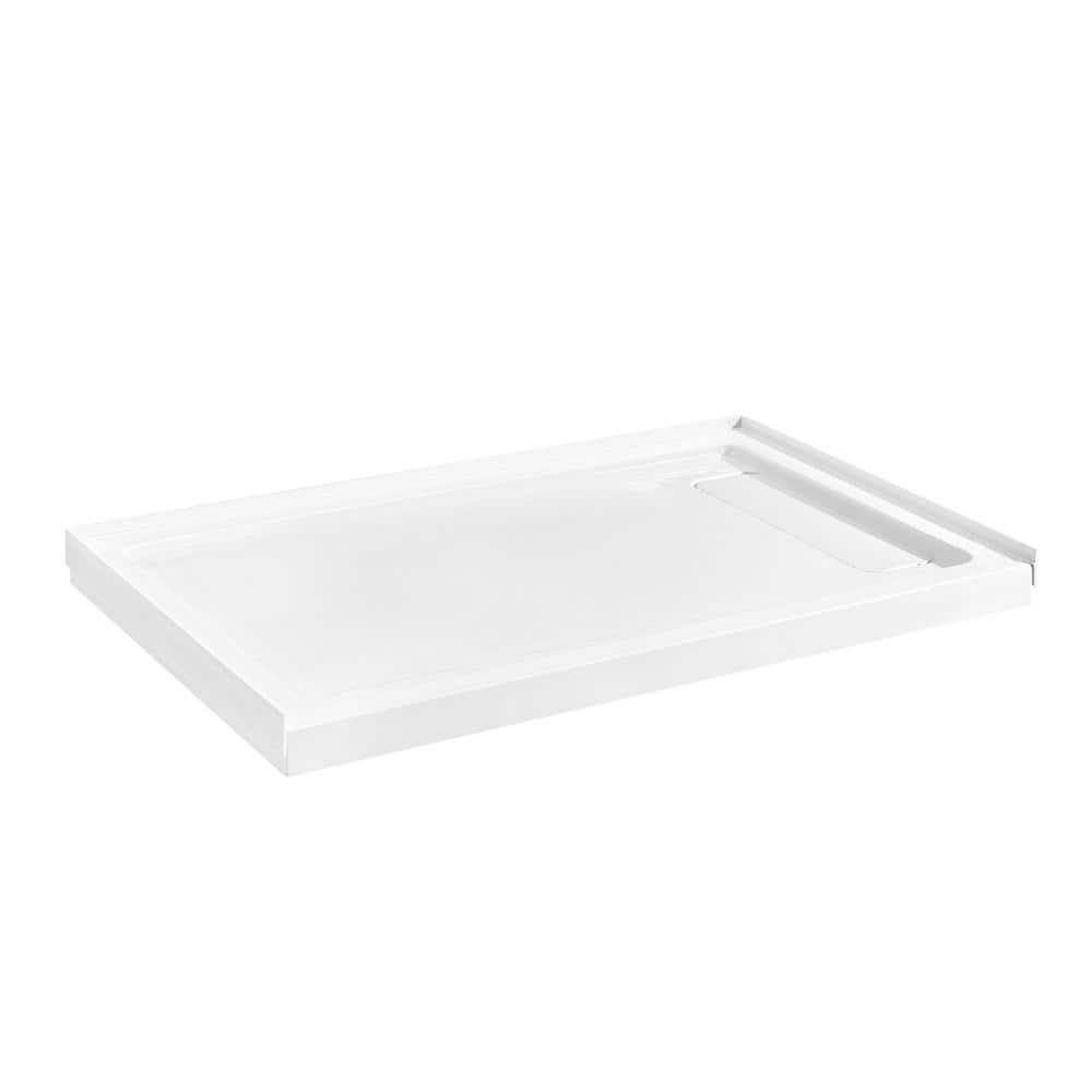 OVE Decors 32 in. L x 32 in. W Alcove or Corner Shower Pan Base Square ...