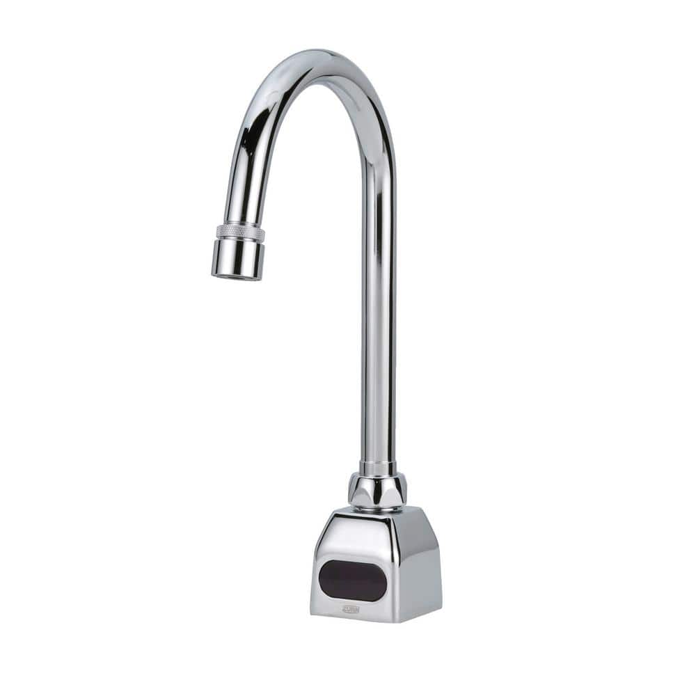 Zurn AquaSense Battery Powered Touchless Single Hole Gooseneck Bathroom ...