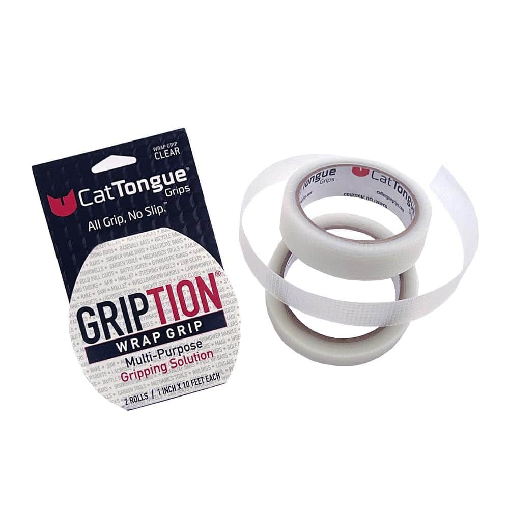CatTongue Grips Non-Abrasive Gription Wrap Grip 1 in. x 20 ft. - Clear ...