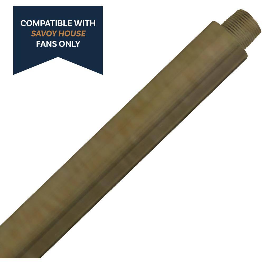 Savoy House 12 in. Extension Rod in Champagne Luxe 7-EXTLG-10 - The ...