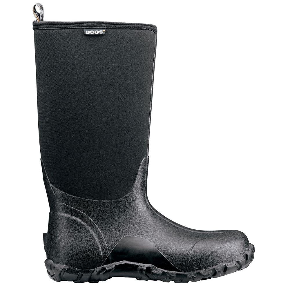 BOGS Classic High Men 14 in. Size 10 Black Rubber with Neoprene ...