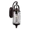 Monteaux Lighting 1-Light Oil Rubbed Bronze Outdoor Wall Light Fixture with Clear Glass BOR01404 ...