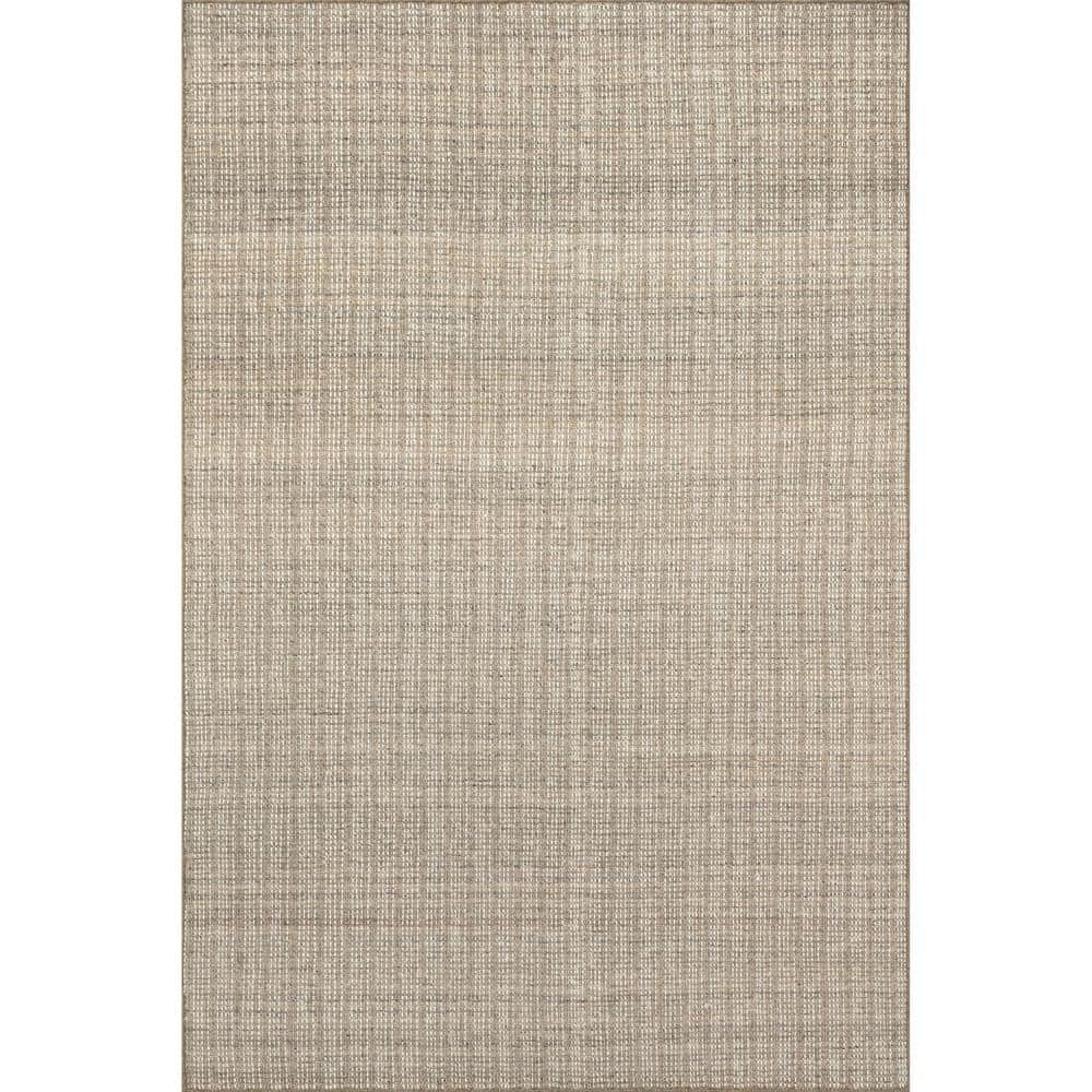 RUGS USA Ander Striped Wool-Blend Brown 4 ft. x 6 ft. Area Rug SVET01A ...