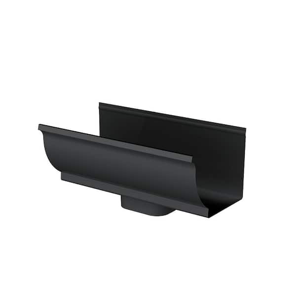 PEAK 5 in. Black Gutter Drop Outlet 1386 - The Home Depot