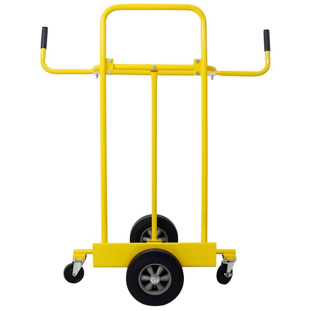 1000 lbs Steel Panel Serving Cart and Drywall Sheet Cart with Rubber 10 ...