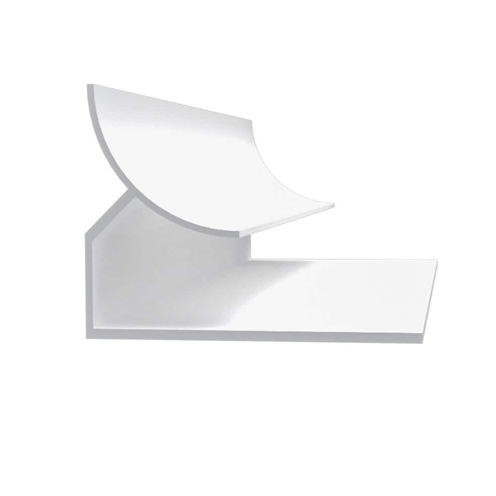 Trusscore 1-5/8 in. x 1-1/4 in. x 8 ft. White Inside Cove PVC Trim (2 ...