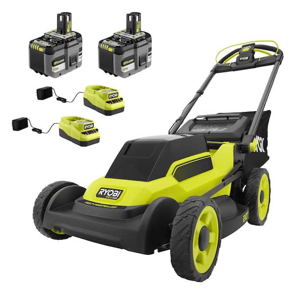 RYOBI ONE+ HP 18V Brushless 20 in. Cordless Battery Walk Behind Self ...