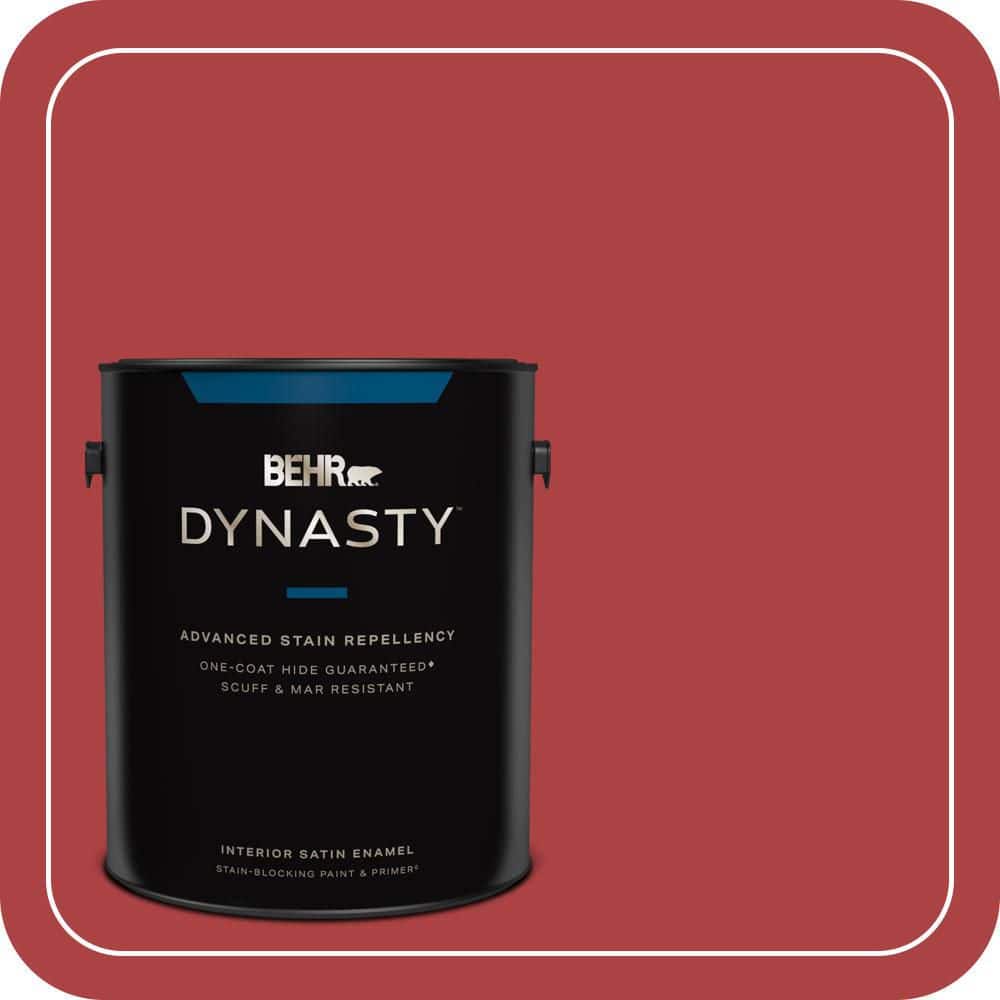 BEHR DYNASTY 1 gal. #160B-7 Daredevil Satin Enamel Interior Stain ...