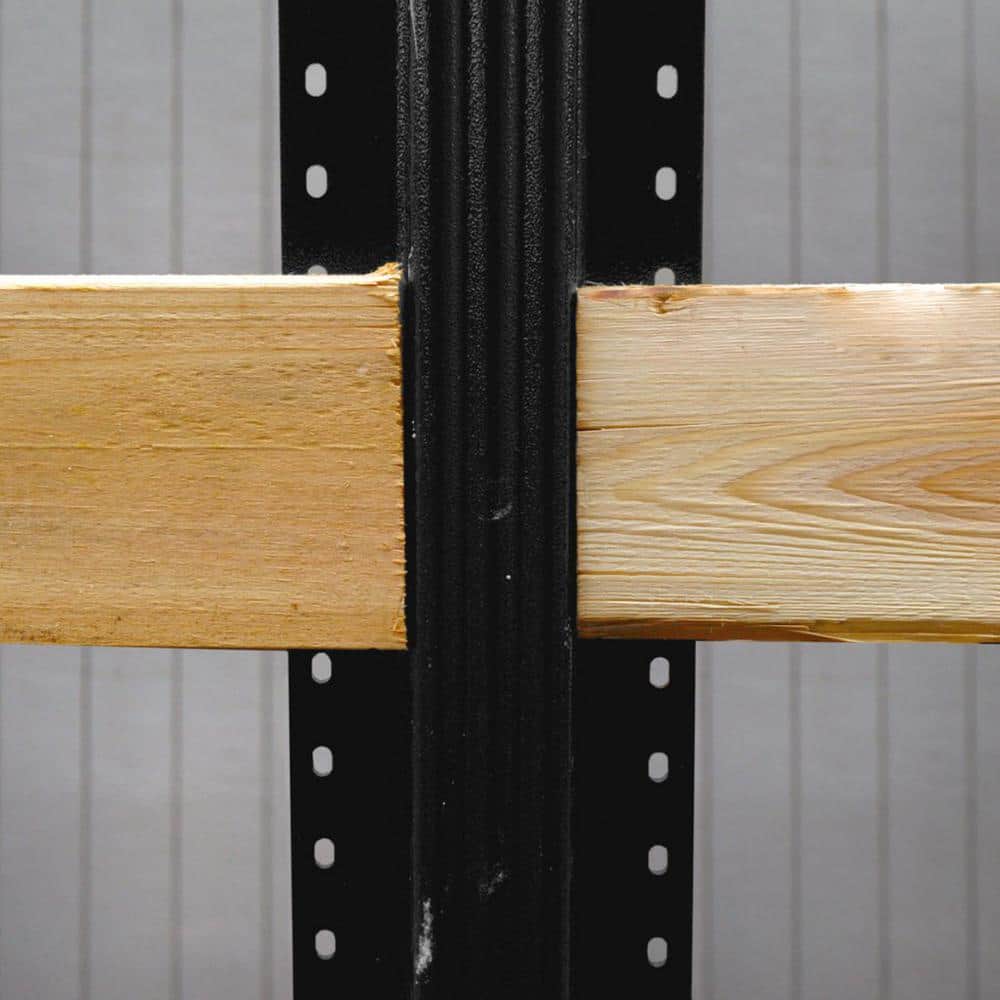 LIFETIME STEEL POST 4 in. x 8 ft. Powder Coated Black Steel with Top ...