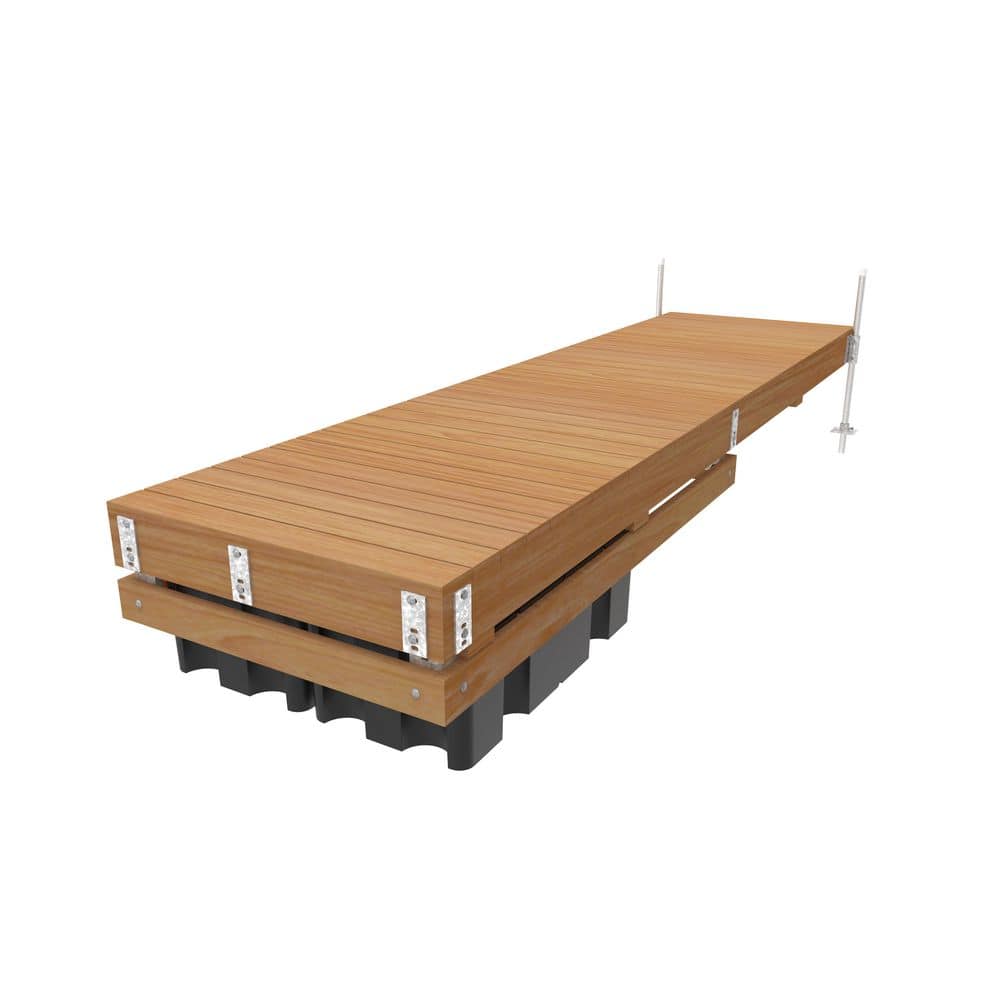 Multinautic 4 ft. x 16 ft. Semi-Floating Commercial Grade Dock Hardware ...