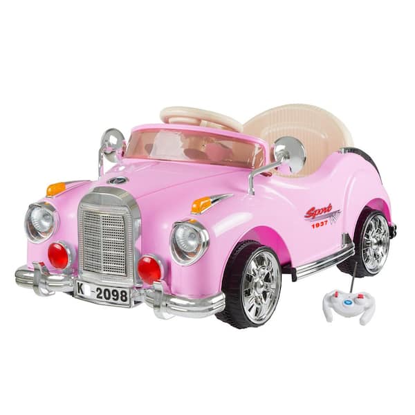 Lil Rider Battery Powered Ride on Toy Classic Car Coupe in Pink W410067
