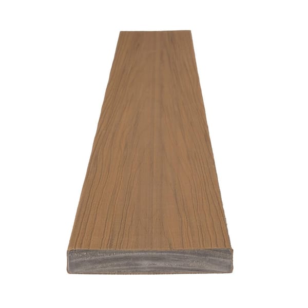Deckorators Summit 1 in. x 6 in. x 8 ft. Terra Brown Square Edge ...
