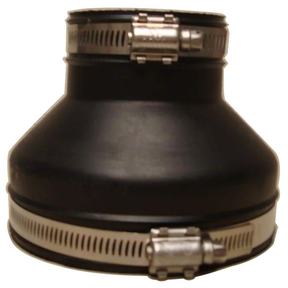 Mission Rubber 4 in. x 2 in. EPDM Rubber Coupling 1404011 - The Home Depot