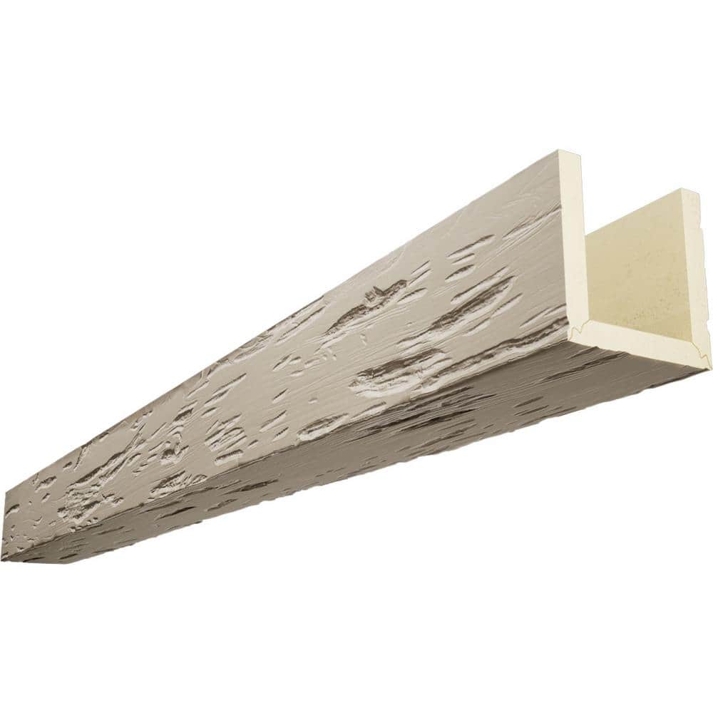 Ekena Millwork Endurathane 4 in. H x 4 in. W x 12 ft. L Pecky Cypress ...