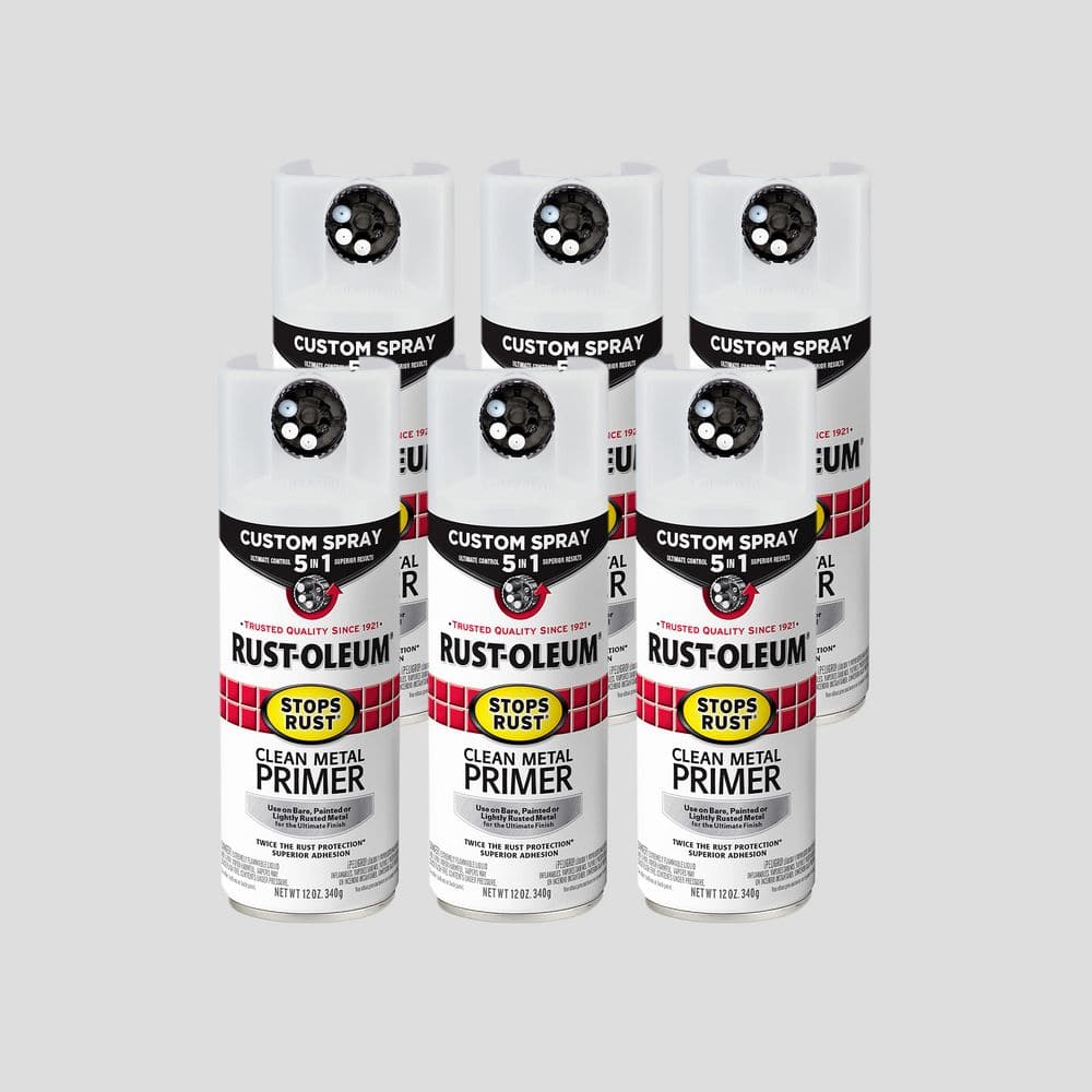 Rust-Oleum Stops Rust 12 oz. Custom Spray 5-in-1 Flat Clean Metal ...
