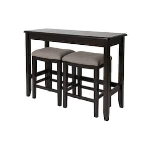 NewRidge Home Goods NewRidge Home Sofa Table With Two Stools 4570-WHT ...